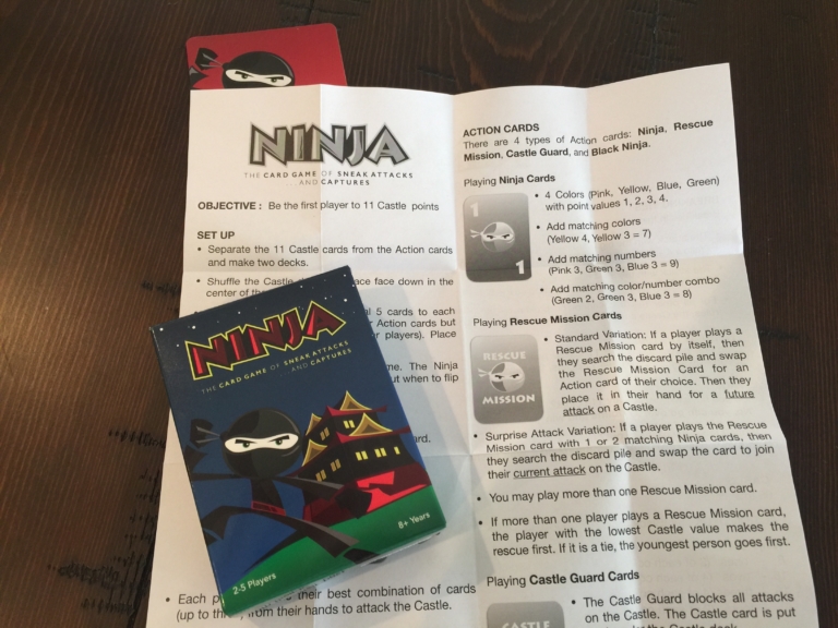 Product Review - Ninja: The Card Game of Sneak Attacks and Captures ...