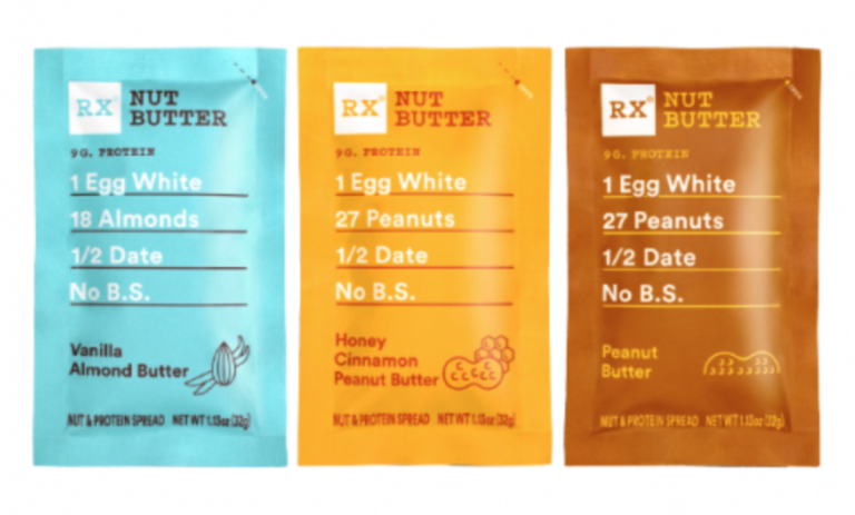 RXBAR Introduces a line of RX Nut Butter Packets